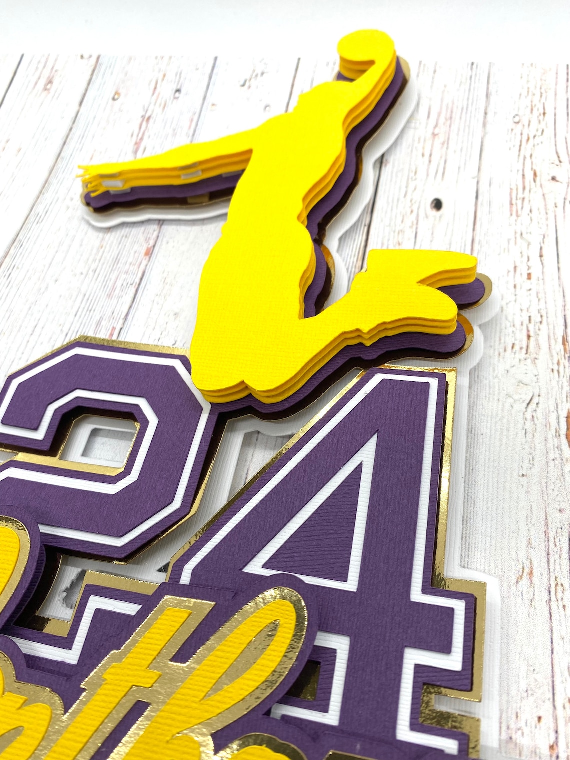 Kobe Bryant Cake Topper Lakers basketball - Etsy