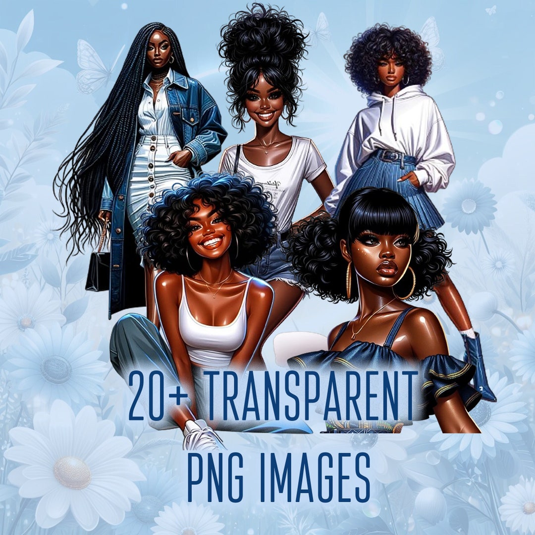 Black Woman Clipart, Black Girl Clipart, Girl Clipart, Afro Girl ...