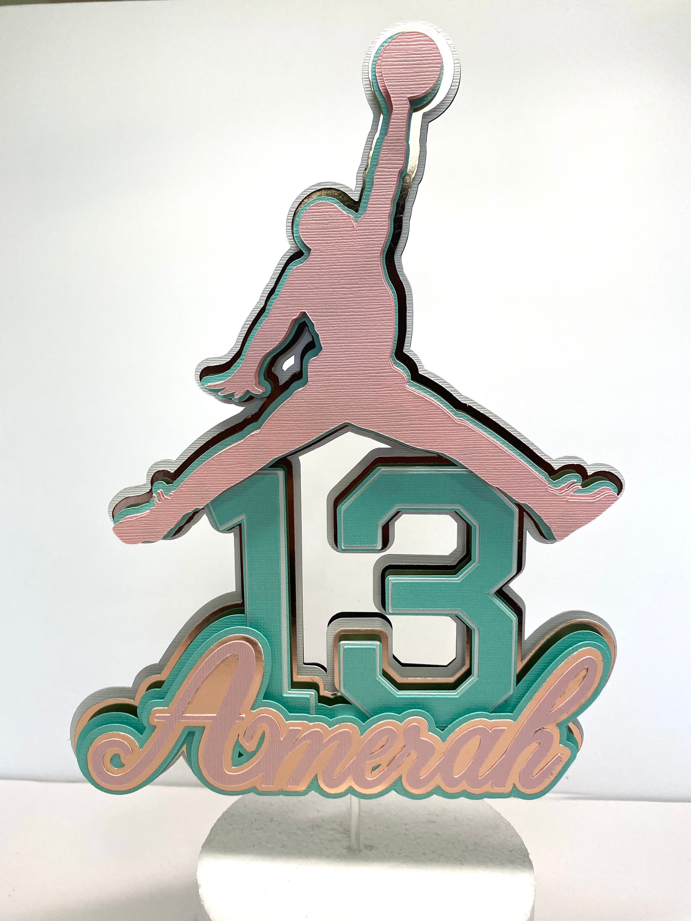 Jordan Cake Topper Chicago Bulls Basketball - Etsy