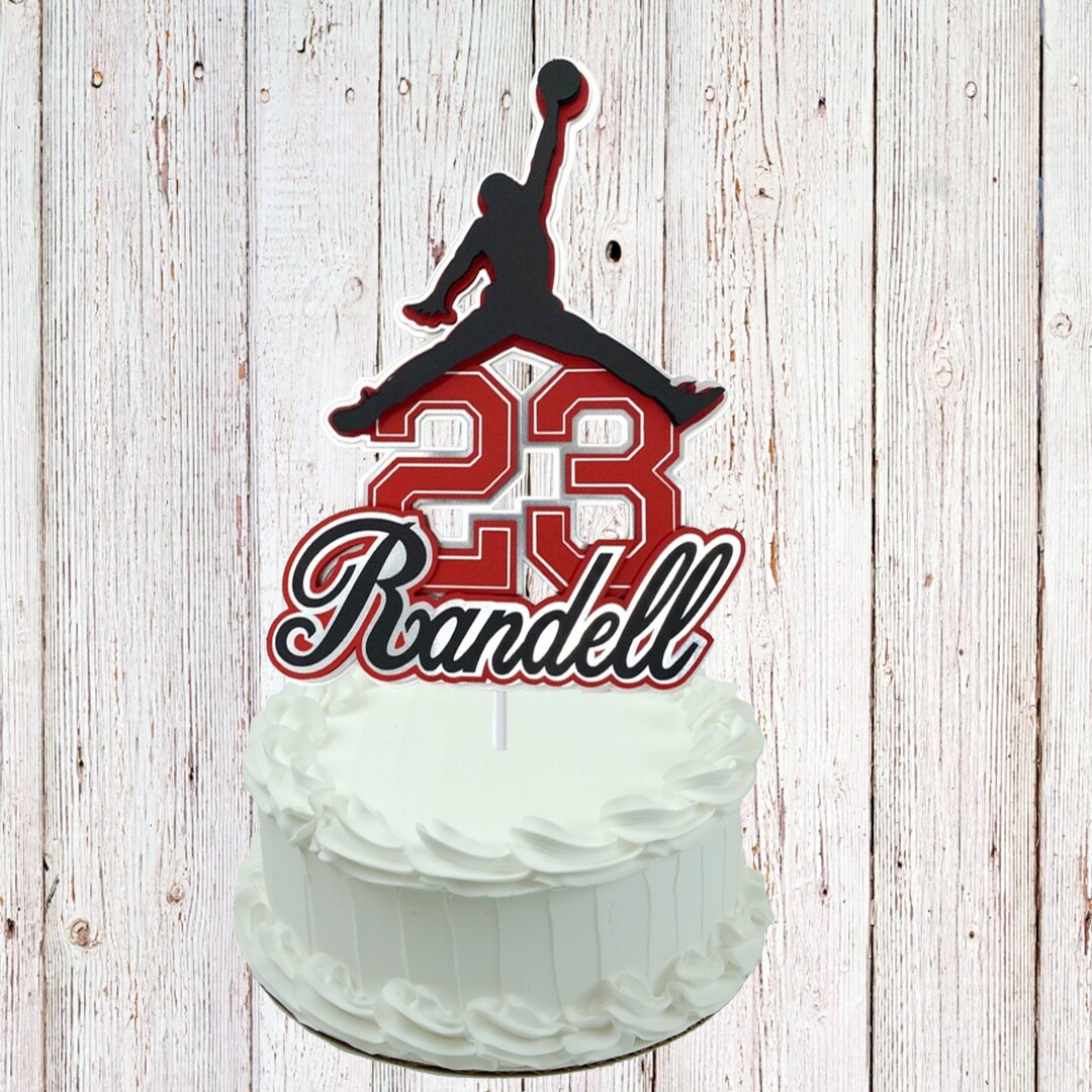 Jordan Cake Topper | Chicago Bulls | Basketball - Etsy