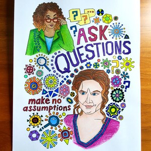 Ask Questions Coloring Page Digital Download Coloring - Etsy
