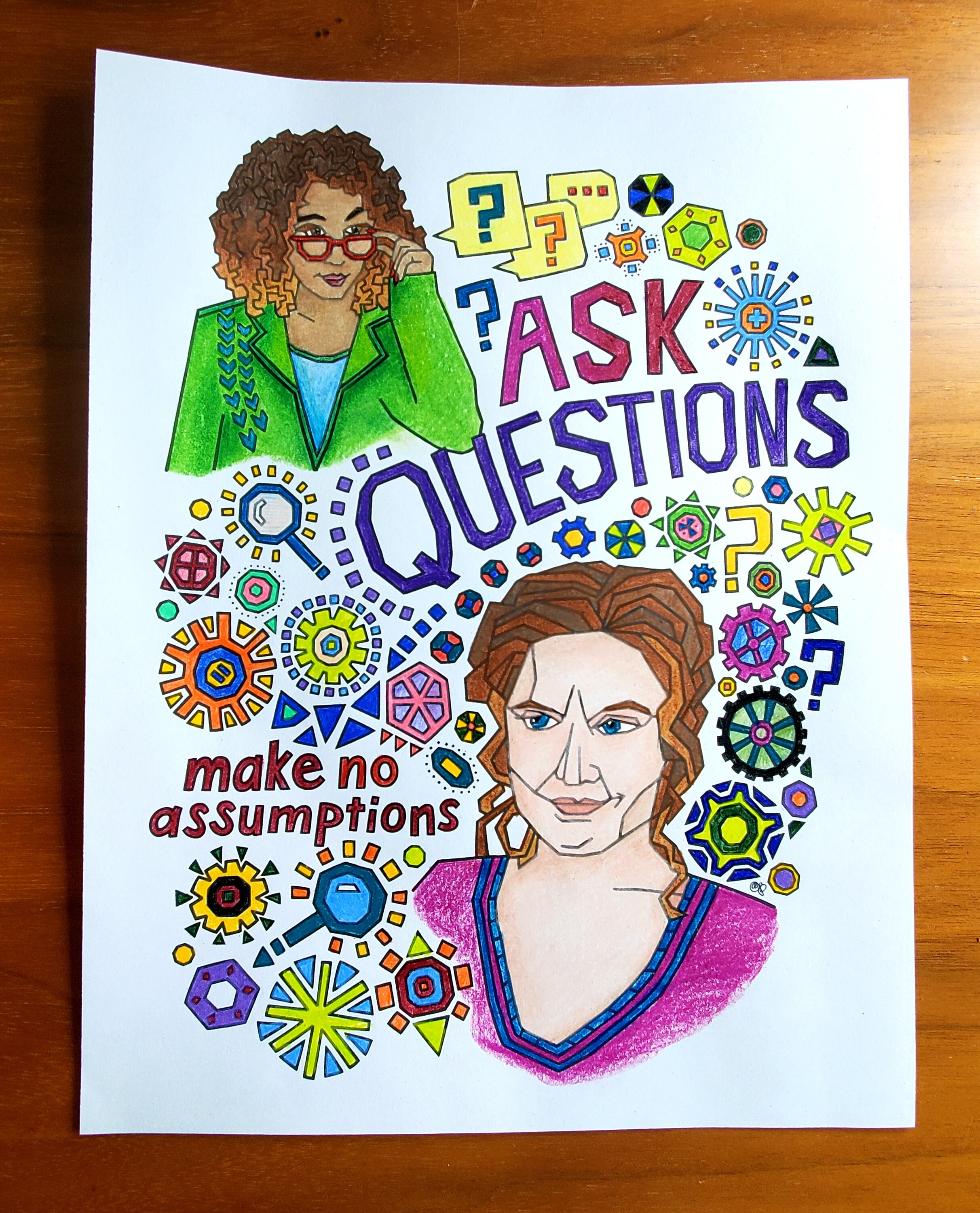 Ask Questions Coloring Page Digital Download, Coloring Activity for ...