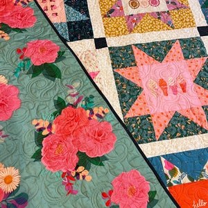 Ruby Star Society Stay Gold Panel Quilt - Finished Quilt - Etsy