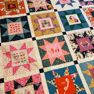Ruby Star Society Stay Gold Panel Quilt - Finished Quilt - Etsy