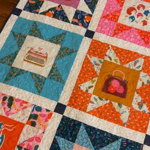 Ruby Star Society Stay Gold Panel Quilt - Finished Quilt - Etsy