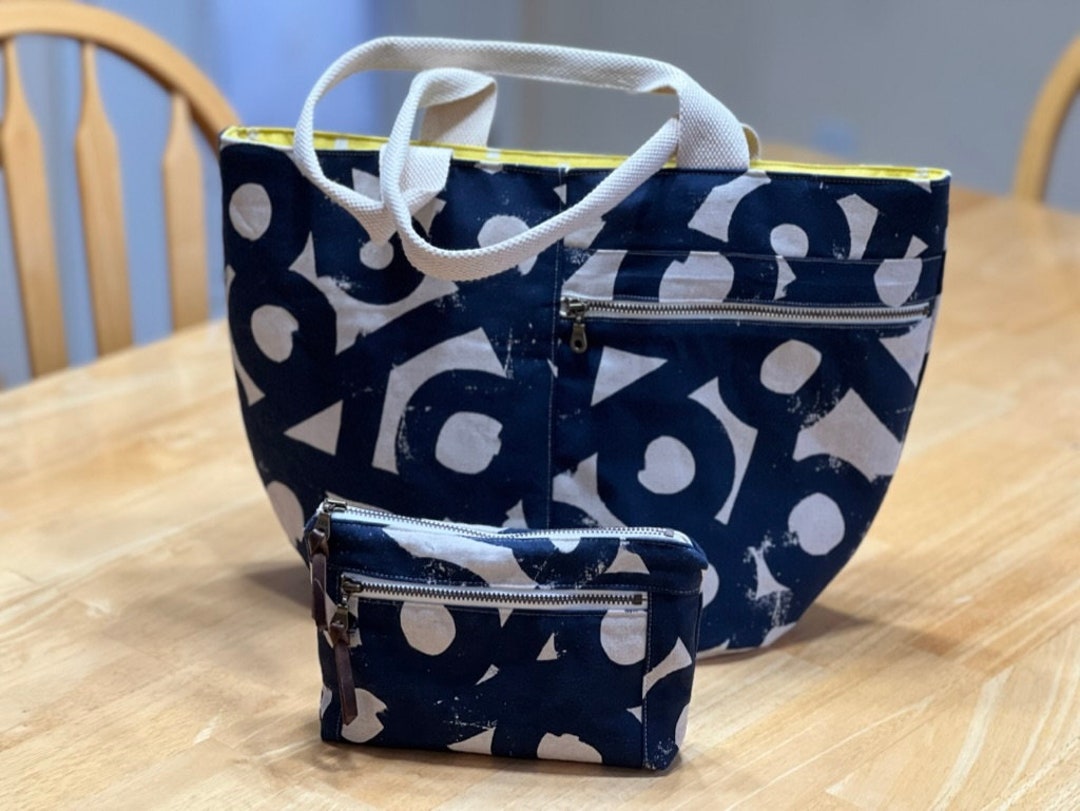 Crescent Tote & Devon Pouch Set - Etsy