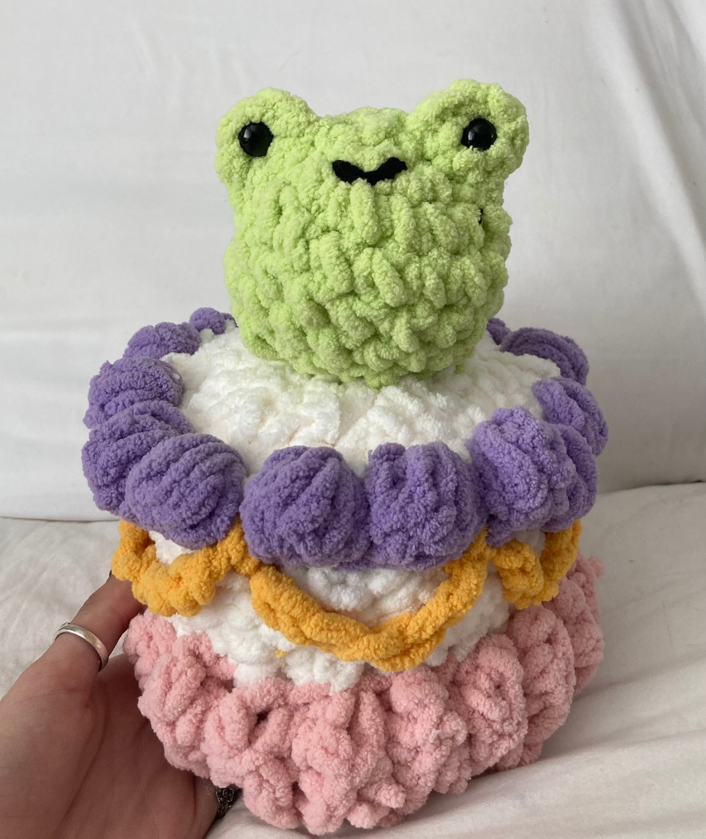 Chunky Jumbo Crochet Frog Cake PATTERN - Etsy