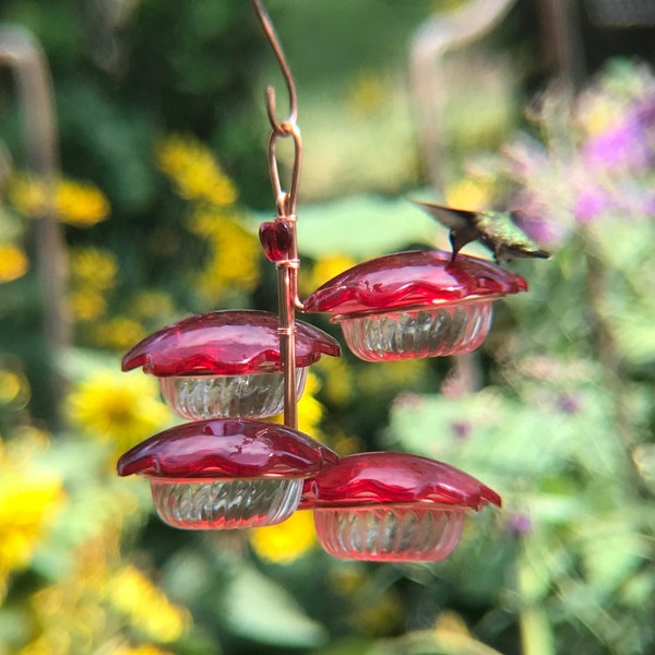 Hummingbird Feeder Copper - Etsy
