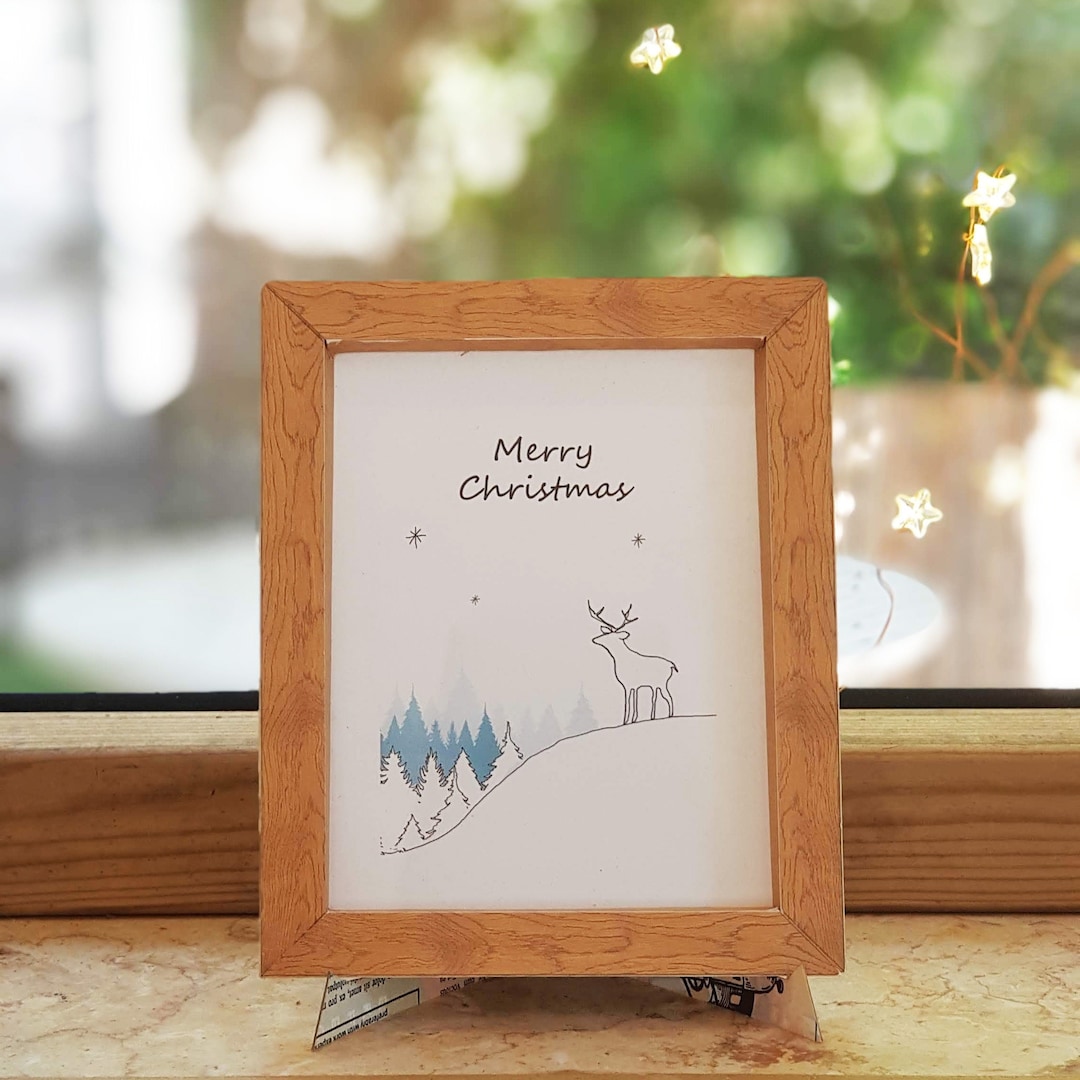 Christmas Paper Frame Set - Etsy