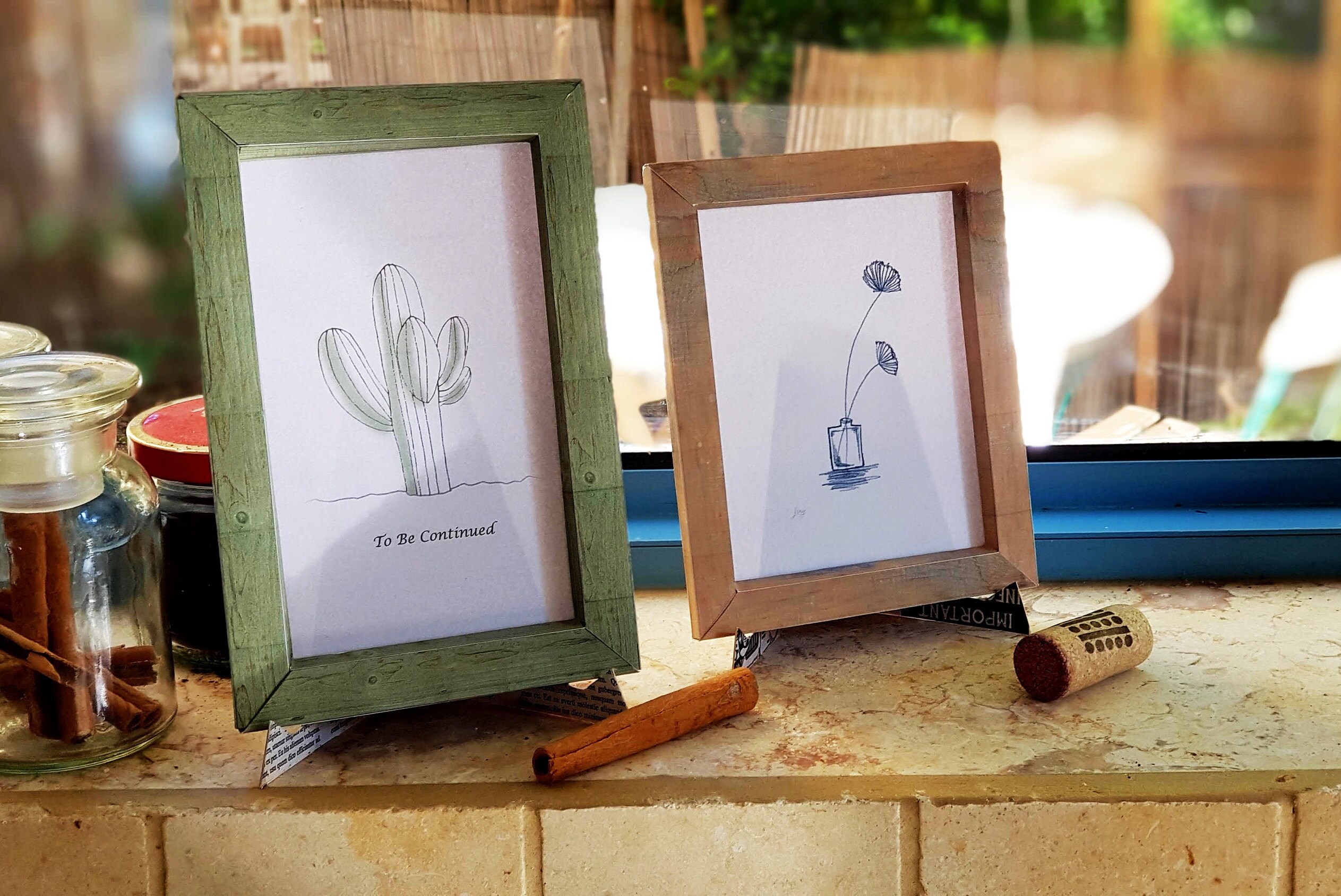 Decoration Beside the Window , Old Frame Look , DIY, Origami Frame From ...