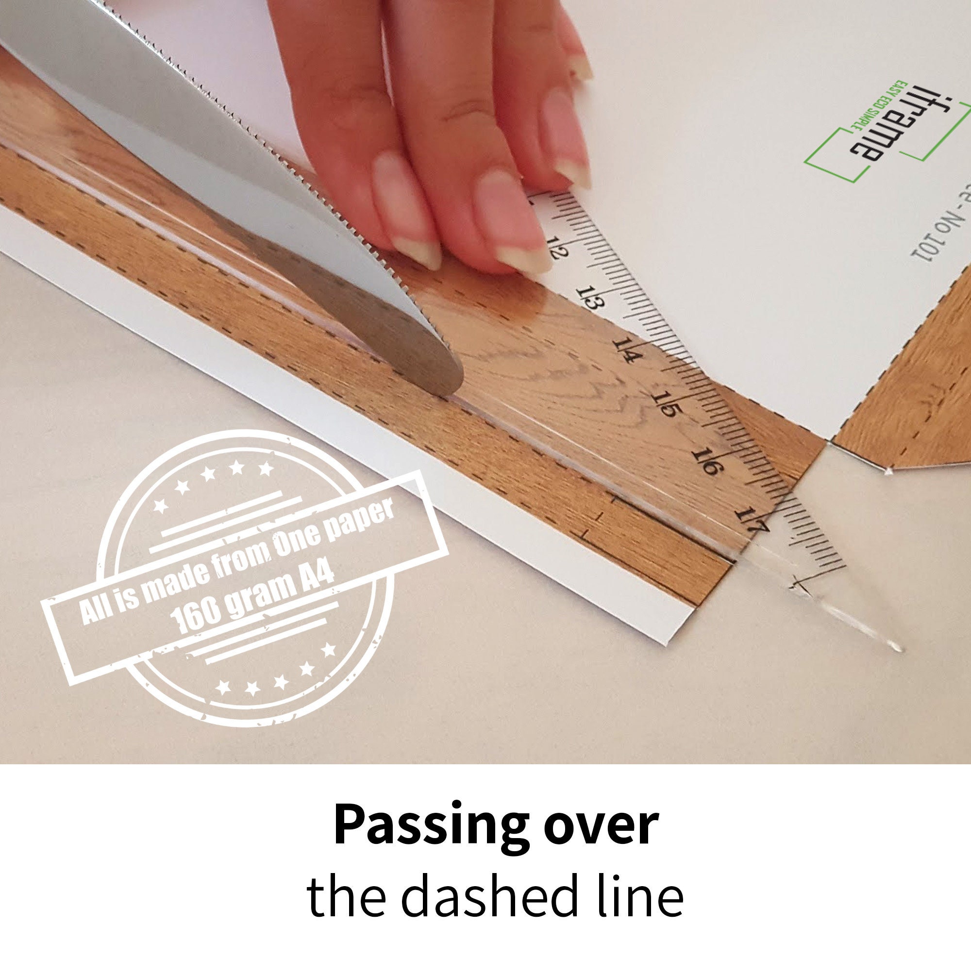 Decoration Beside the Window , Old Frame Look , DIY, Origami Frame From ...