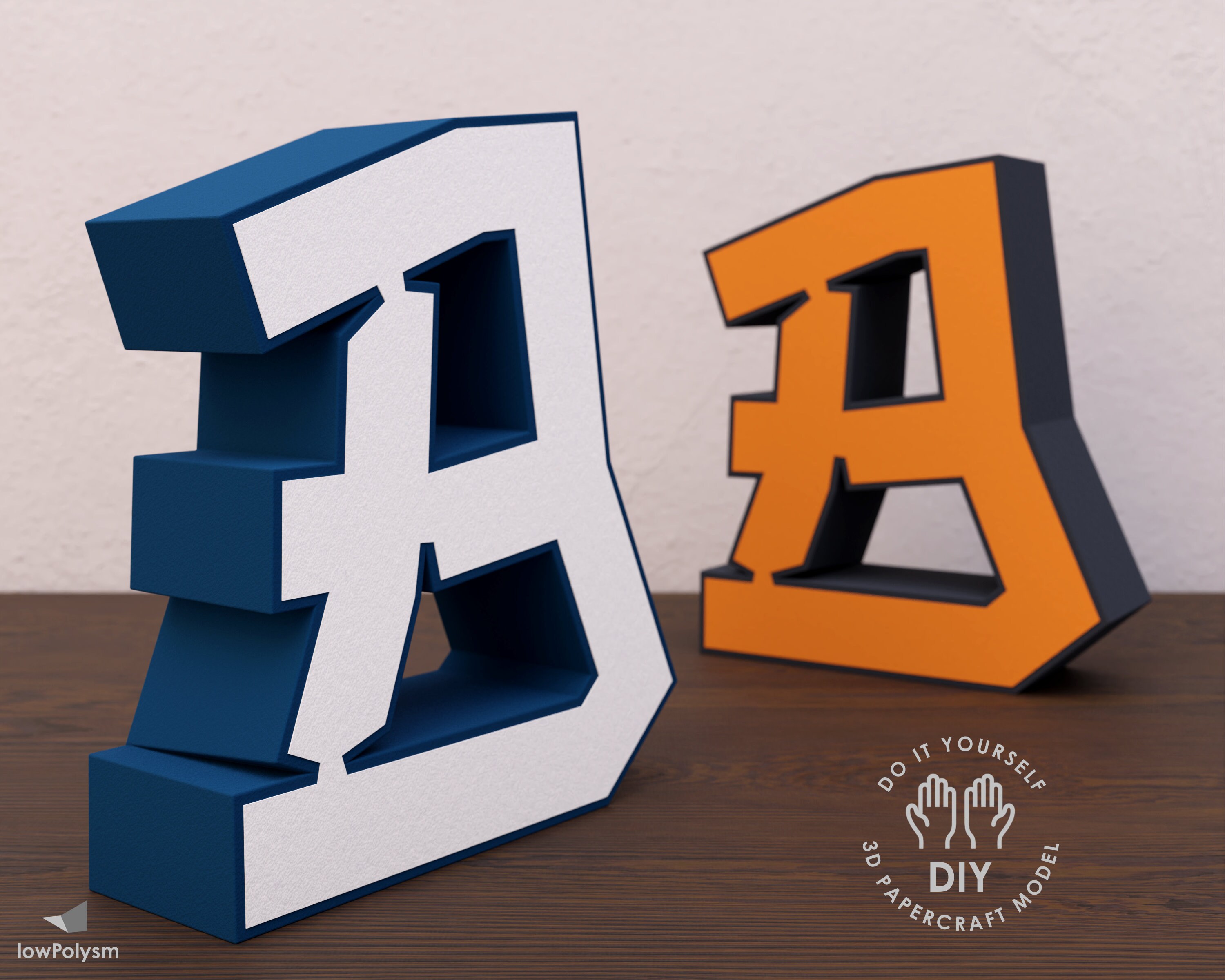 Graffiti 3d Letter B Template DIY Paper Letter 3d Model - Etsy Canada