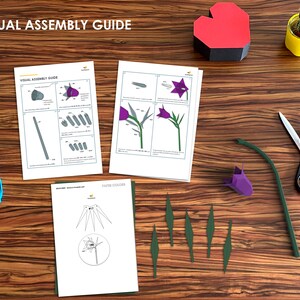 DIY Bellflower Paper Flower, Papercraft 3D Flowers, Low Poly Bell ...