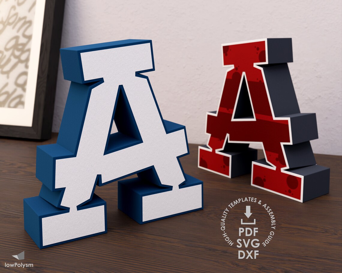Graffiti 3d Letter A Template Printable Letter Papercraft 3d - Etsy