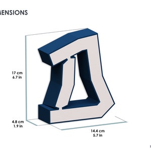 Graffiti 3d Letter D Papercraft 3d, Template DXF, SVG Letters for ...