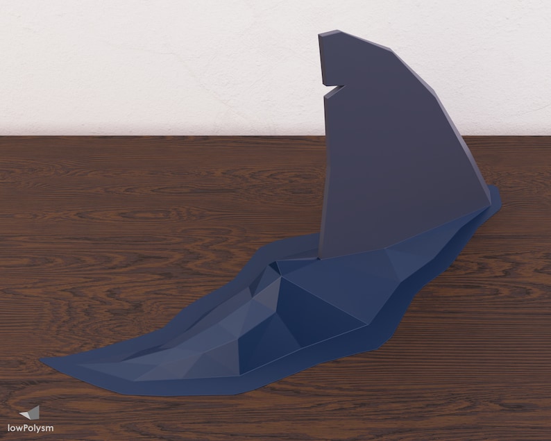 White Shark Fin Papercraft 3D Shark Fin Paper Sculpture Fin - Etsy Canada