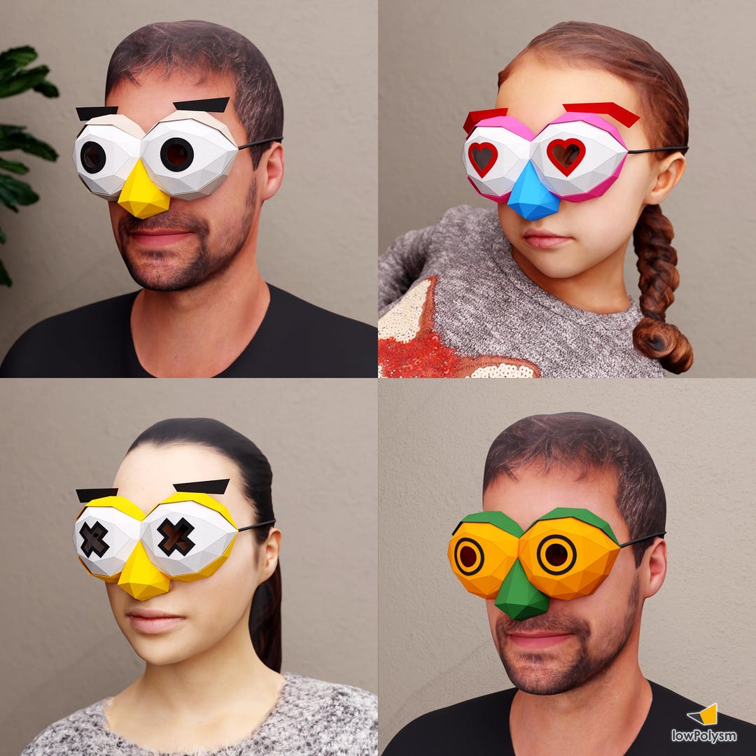 Do It Yourself Eyes Mask Paper Craft, Printable Templates PDF, SVG ...