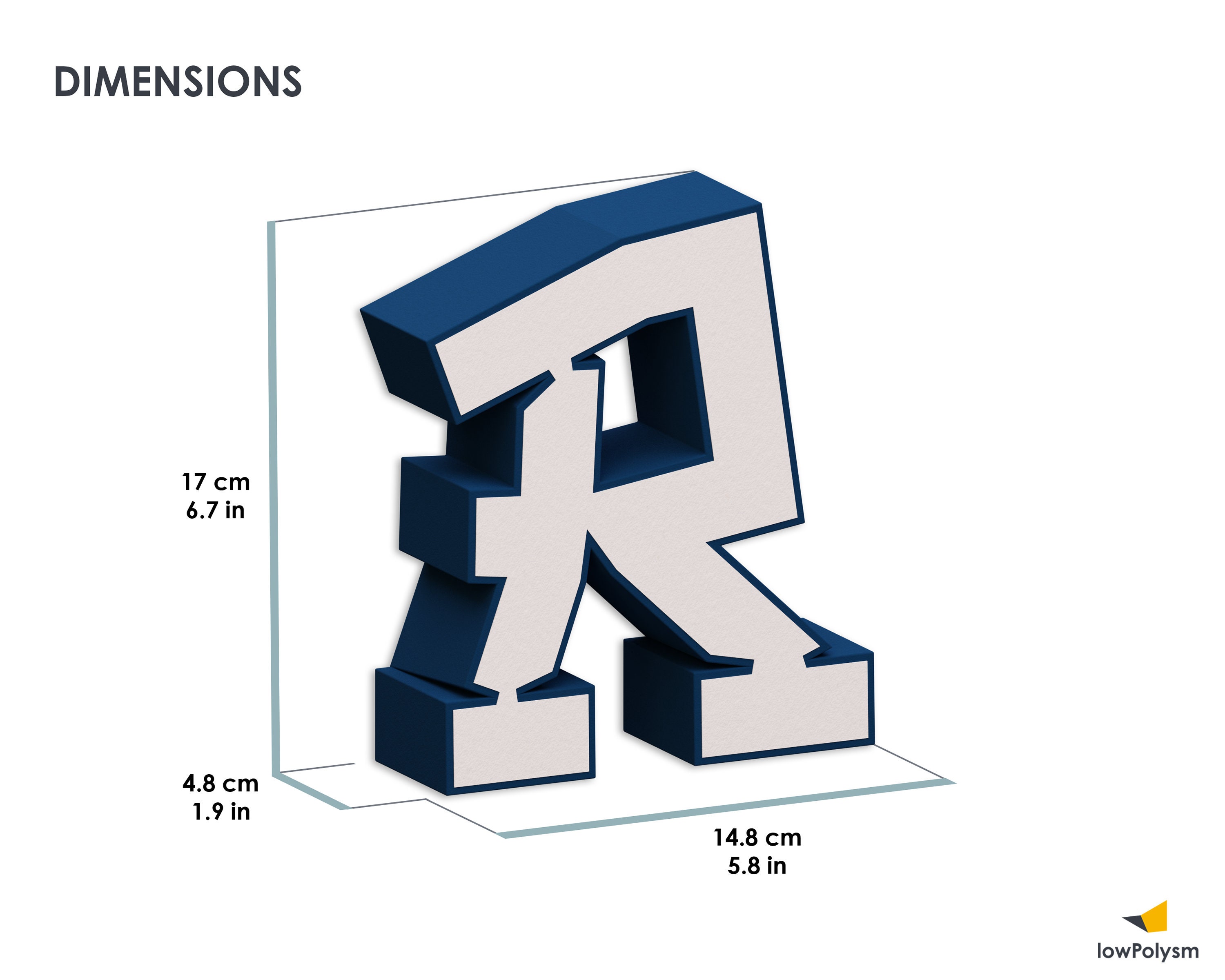 3d Letter R