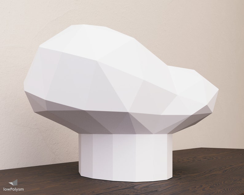 DIY Chefs Hat Printable Low Poly Chef Hat Papercraft 3D - Etsy Canada