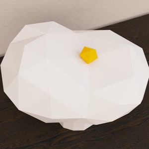 DIY Chefs Hat Printable Low Poly Chef Hat Papercraft 3D Cook - Etsy Canada