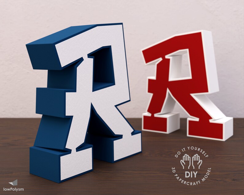 Graffiti 3d Letter R Template Files for Manual or Machine Cut | Etsy