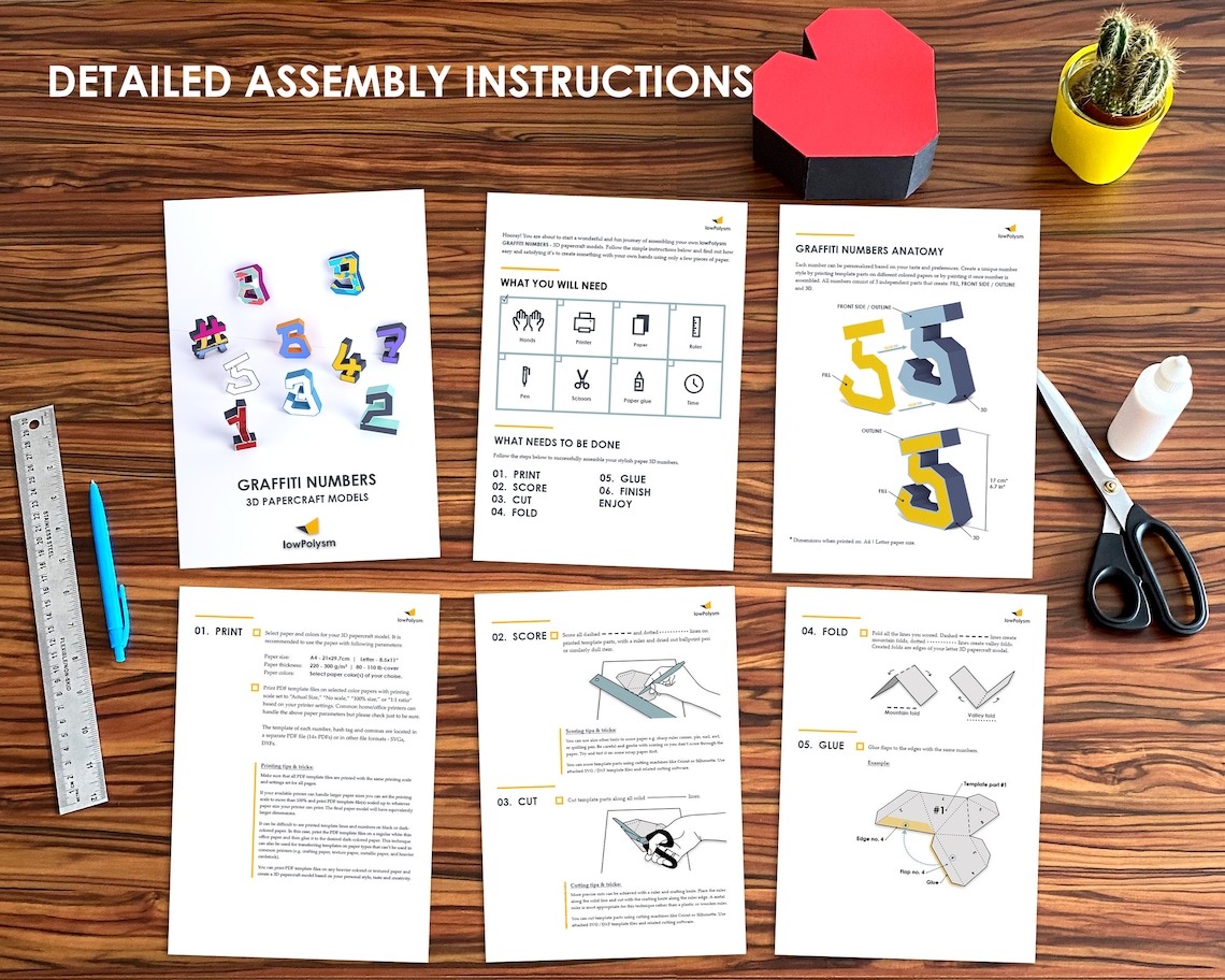 Graffiti 3d Numbers Template PDF DXF SVG Patterns Diy - Etsy Australia