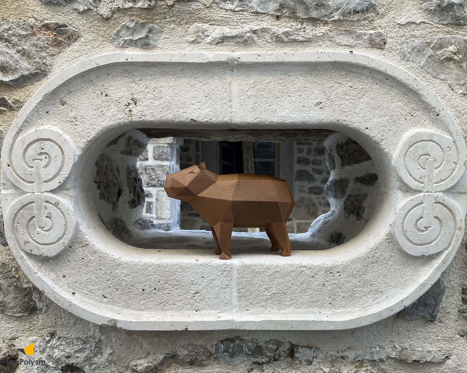 Papercraft Capybara Lowpoly Animal Sculpture - 3d Paper Craft Model ...