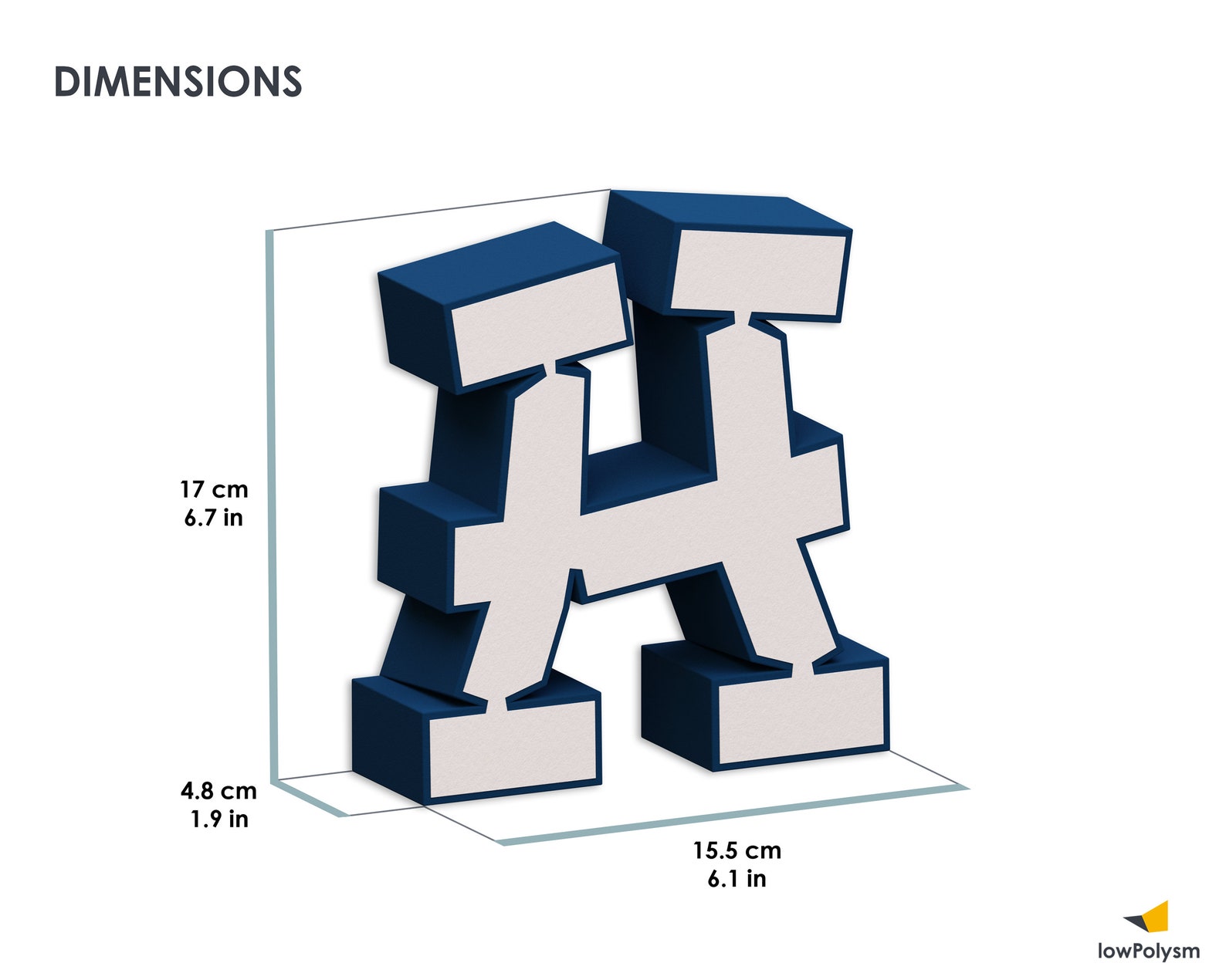 Graffiti 3d Letter H Template Diy 3d Lettering Die Cut | Etsy