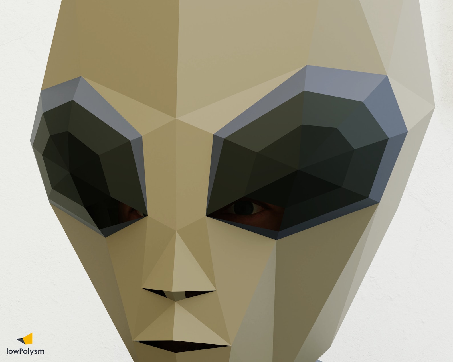 Alien Mask Template DIY Printable Mask Papercraft 3D - Etsy