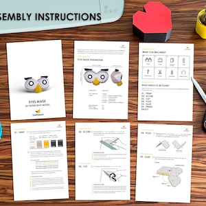 Do It Yourself Eyes Mask Paper Craft, Printable Templates PDF, SVG ...