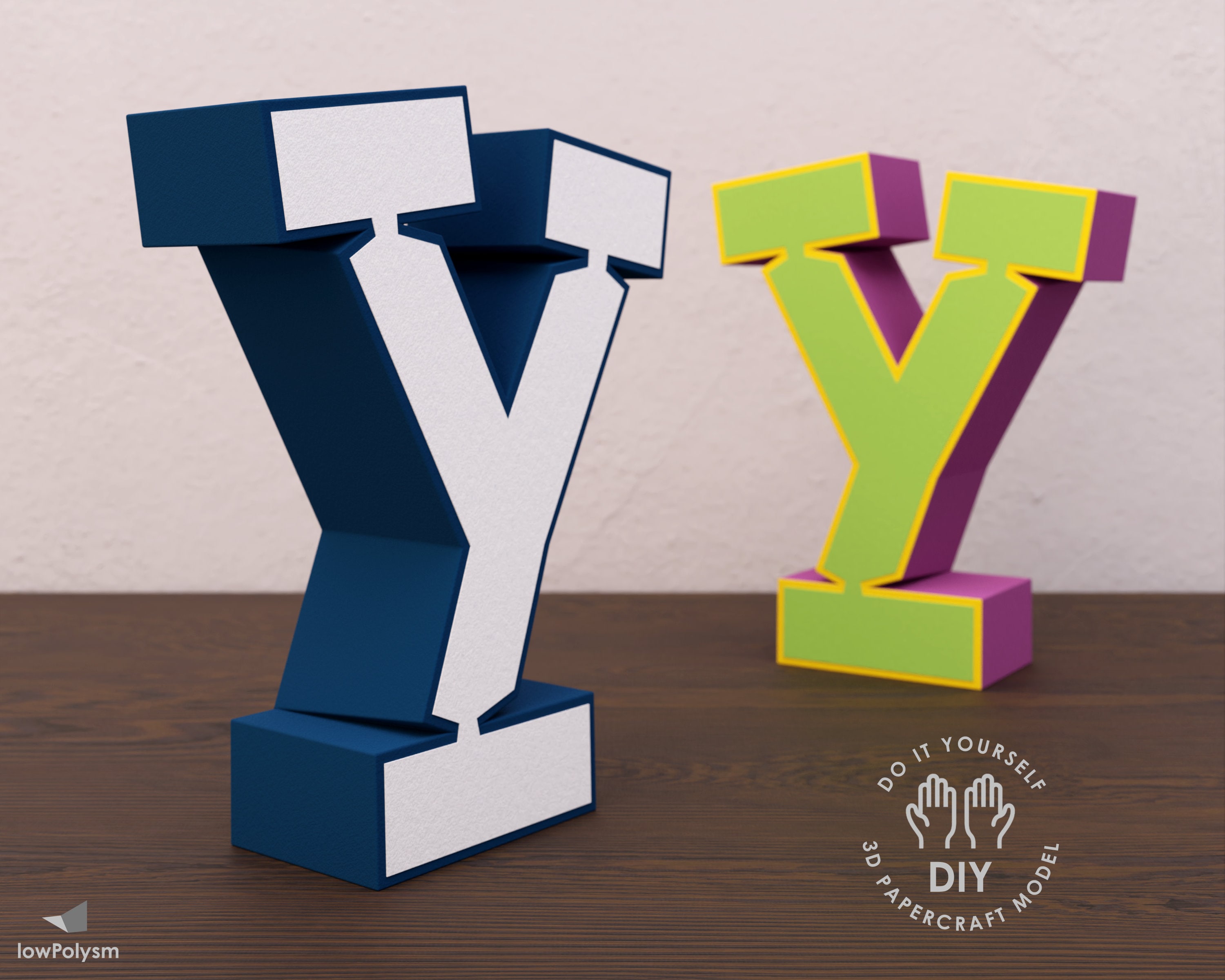 Graffiti 3d Letter Y Printable Letter 3d, Large Letters, DIY Papercraft ...