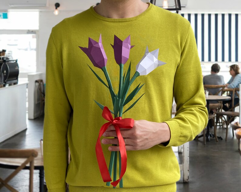 DIY Bellflower Paper Flower Papercraft 3D Flowers Low Poly | Etsy