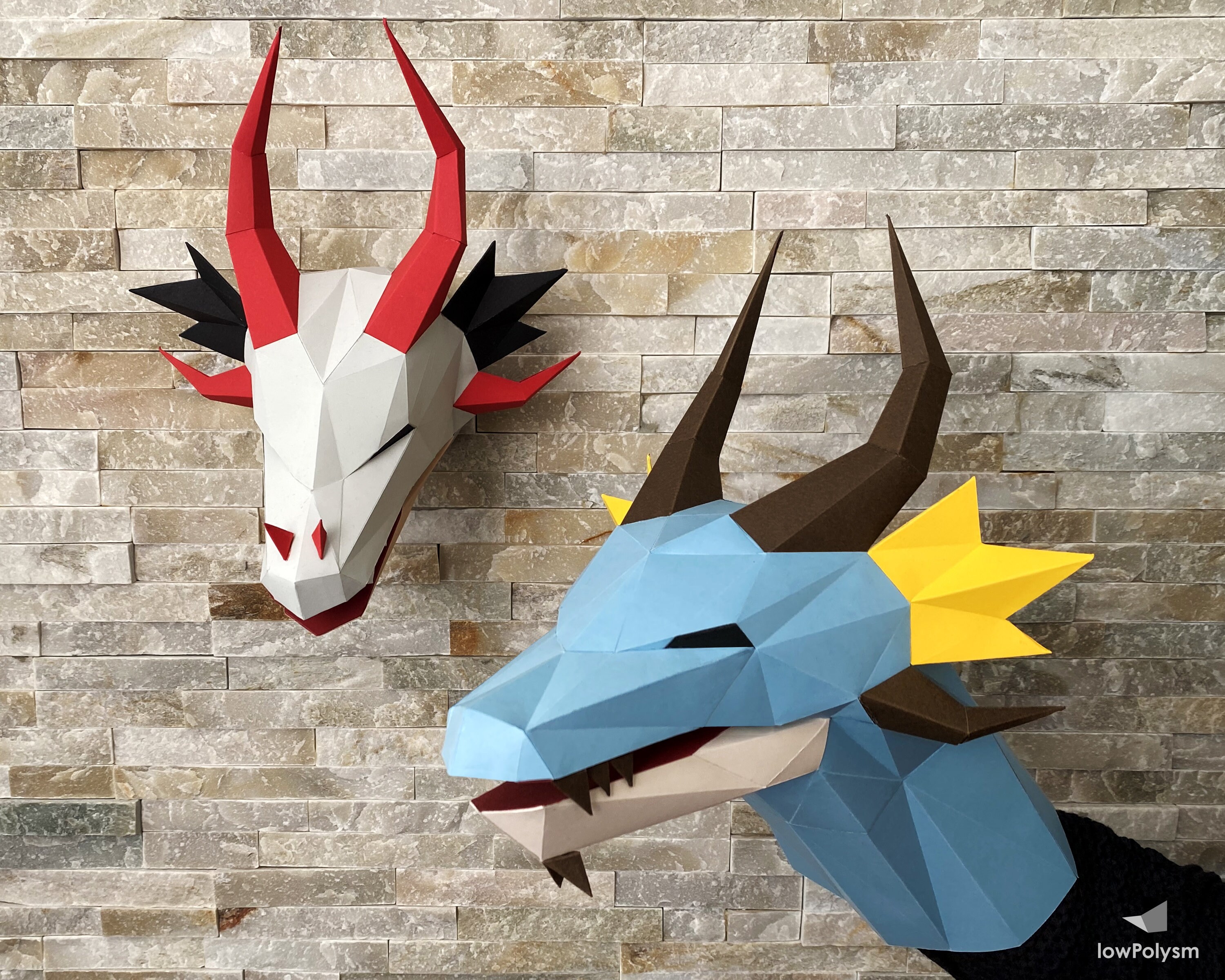 Dragon Low Poly Papercraft Dragon Puppet Diy Craft Dragon - Etsy Australia