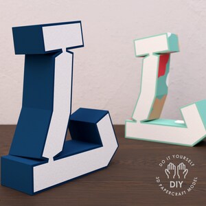 Graffiti 3d Letter L SVG Template, PDF Template File, DXF Template for ...