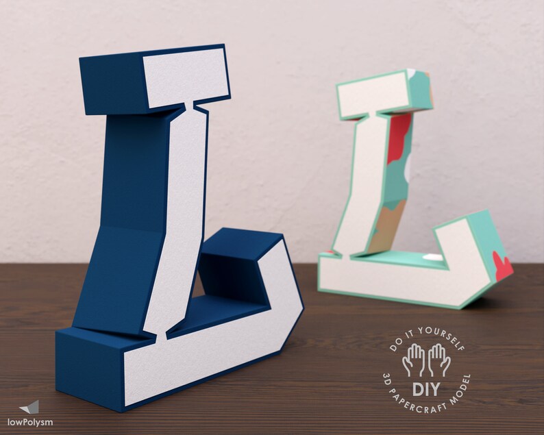 Graffiti 3d Letter L SVG Template PDF Template File DXF - Etsy