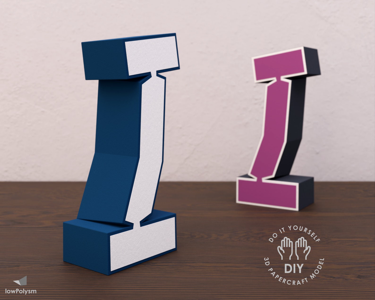 Graffiti 3d Letter I Printable Letter Template 3d | Etsy