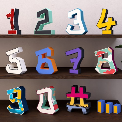 Graffiti 3D Letters Template DIY Paper Letter Papercraft 3D - Etsy