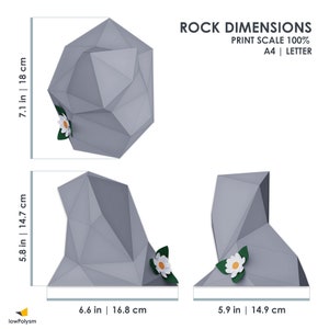 3D Papercraft Bird: American Goldfinch Printable Low Poly Bird & Rock ...