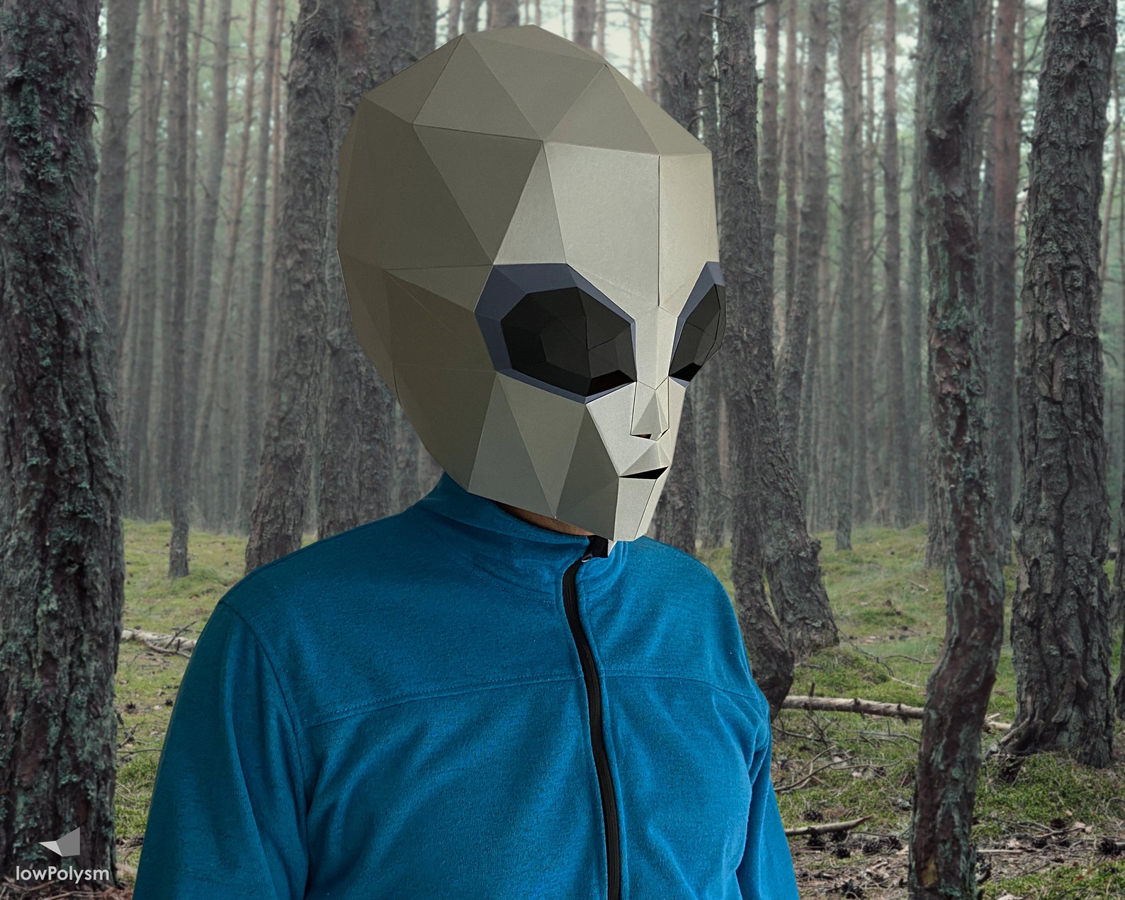 Alien Mask Template DIY Printable Mask Papercraft 3D - Etsy Canada