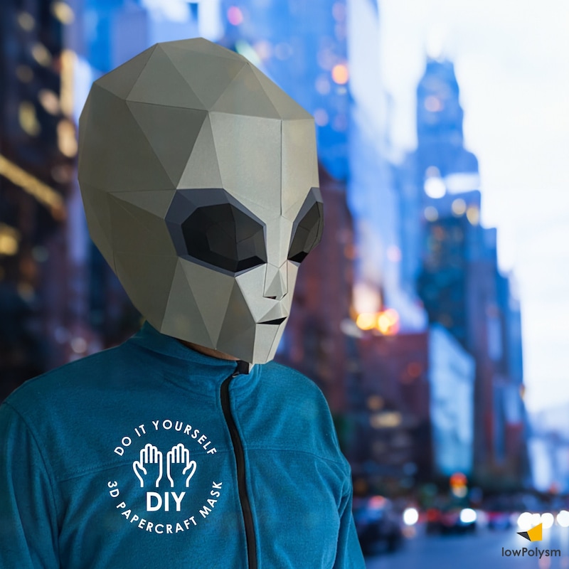 Alien Diy Mask - Etsy