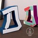 Graffiti 3d Letter D Papercraft 3d Template DXF SVG Letters - Etsy