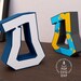 Graffiti 3d Letter O Template DIY Paper Letters 3d Block - Etsy