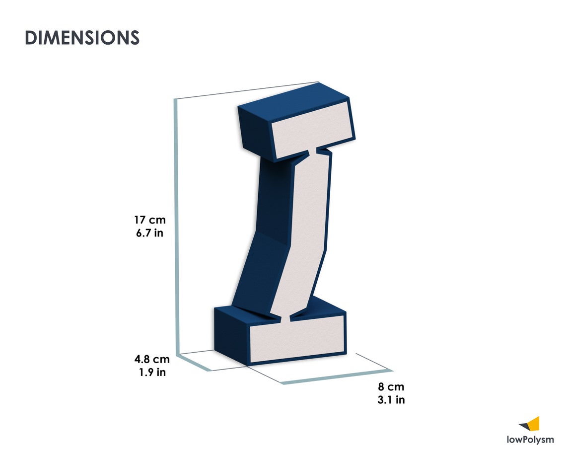 Graffiti 3d Letter I Printable Letter Template 3d | Etsy