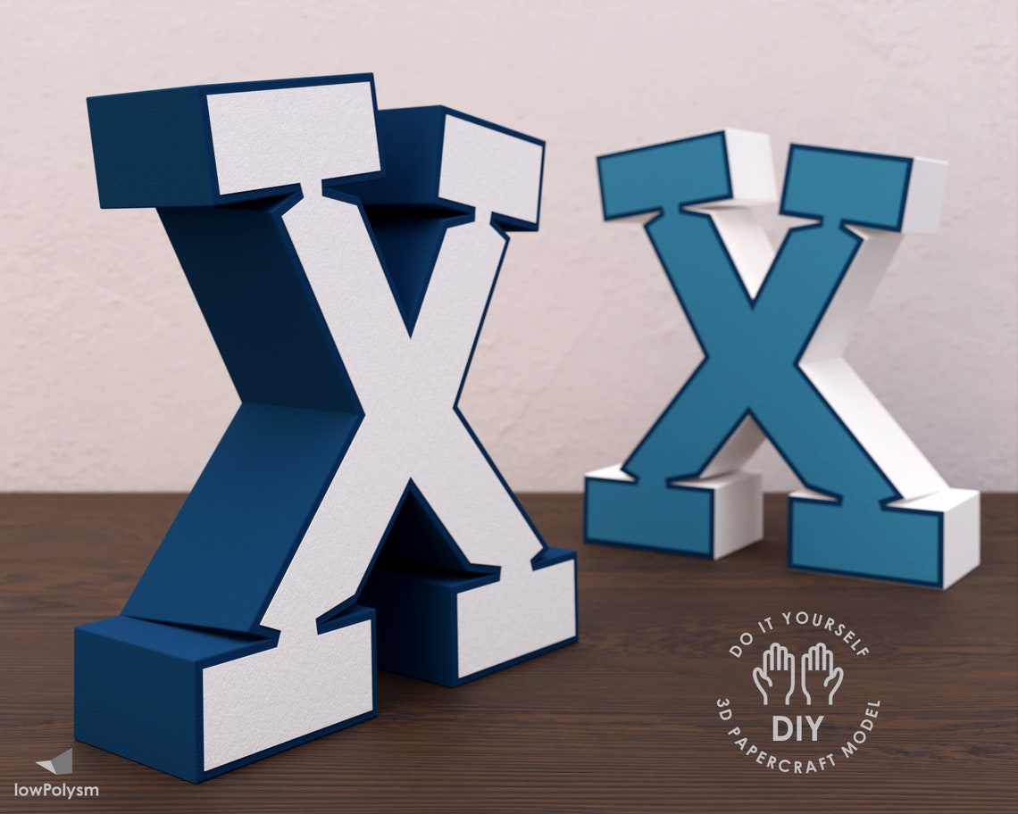Graffiti 3d Letter X Pattern PDF SVG Template File DXF Cut - Etsy