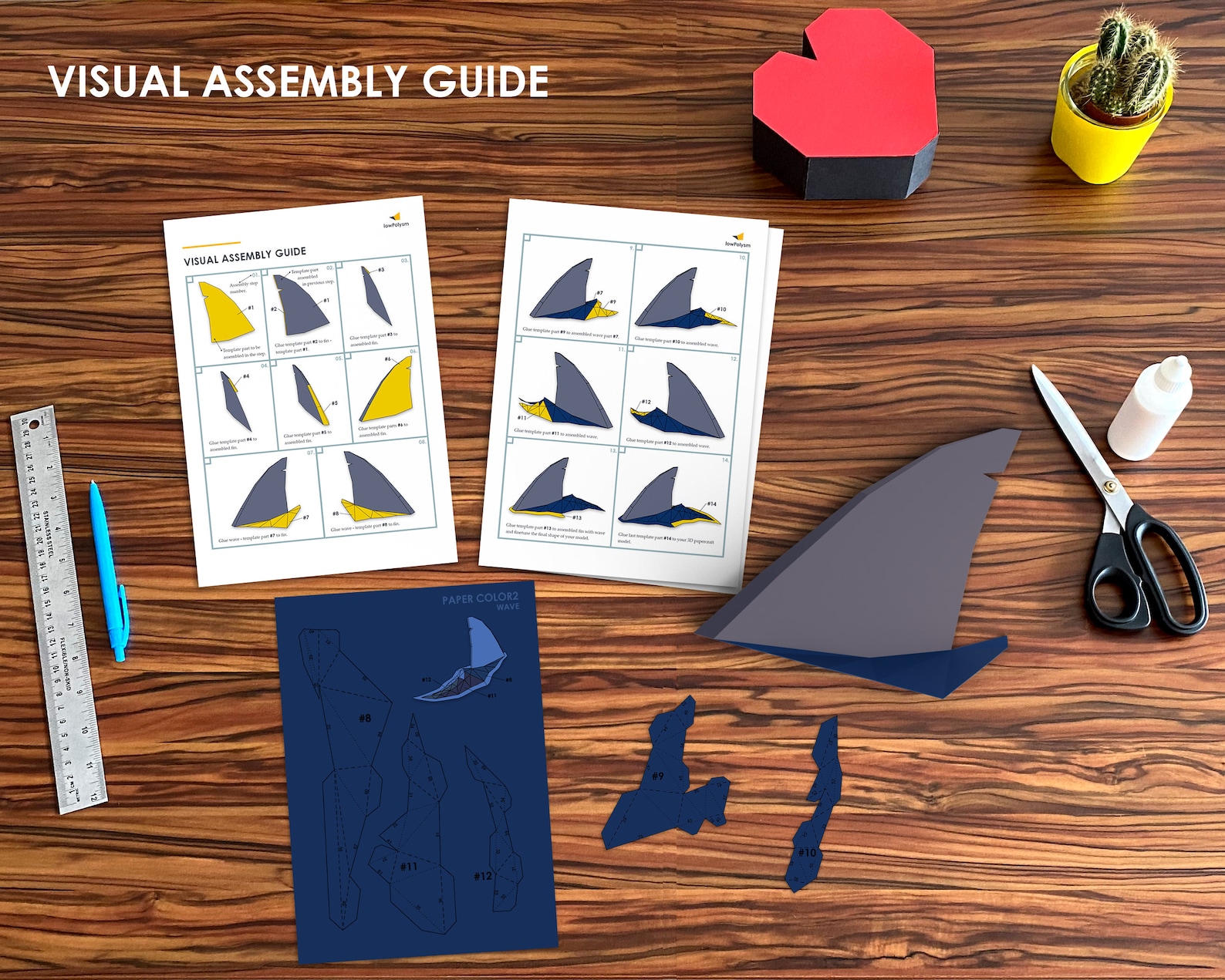 White Shark Fin Papercraft 3D Shark Fin Paper Sculpture Fin - Etsy Canada