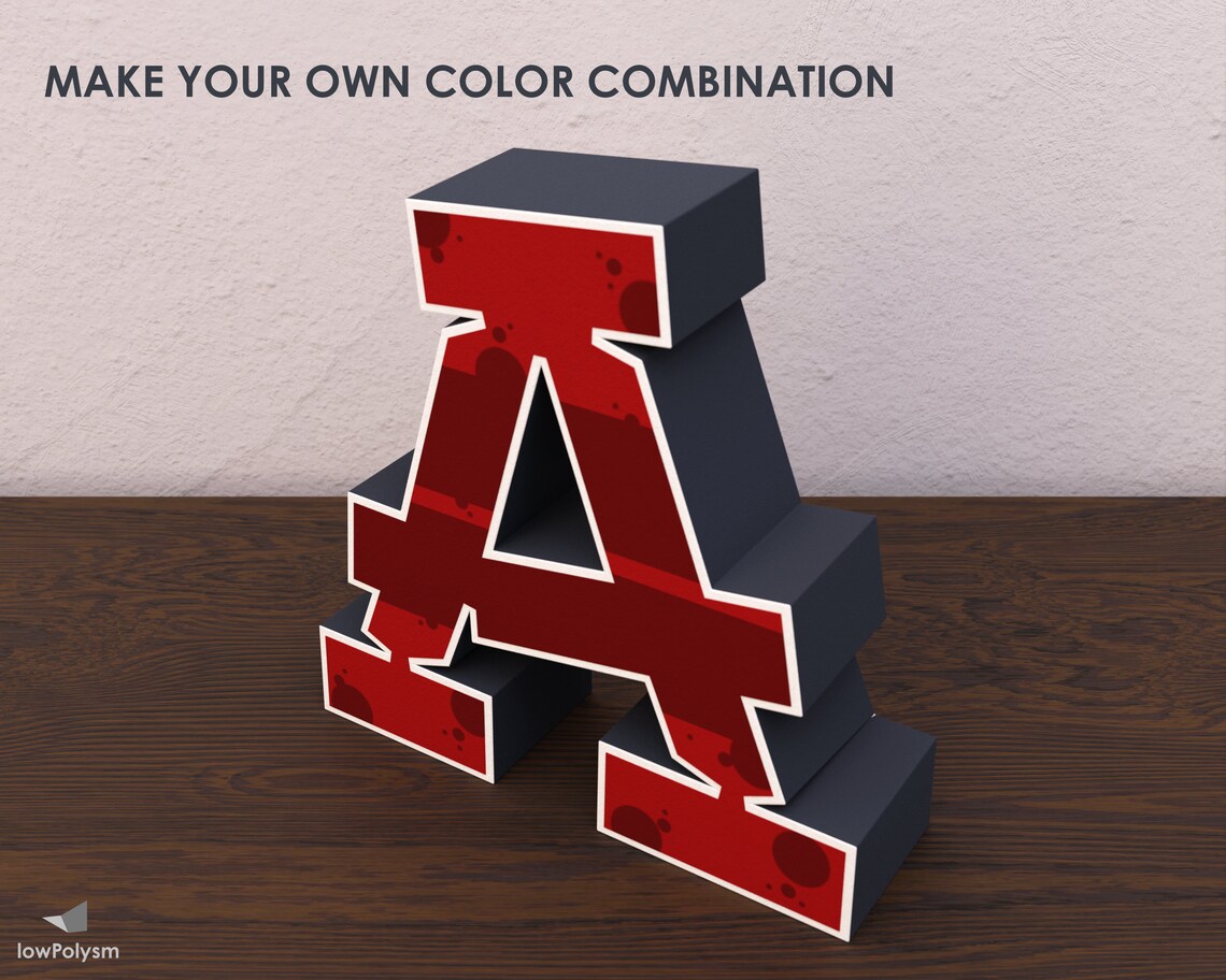 Graffiti 3d Letter A Template Printable Letter Papercraft 3d - Etsy