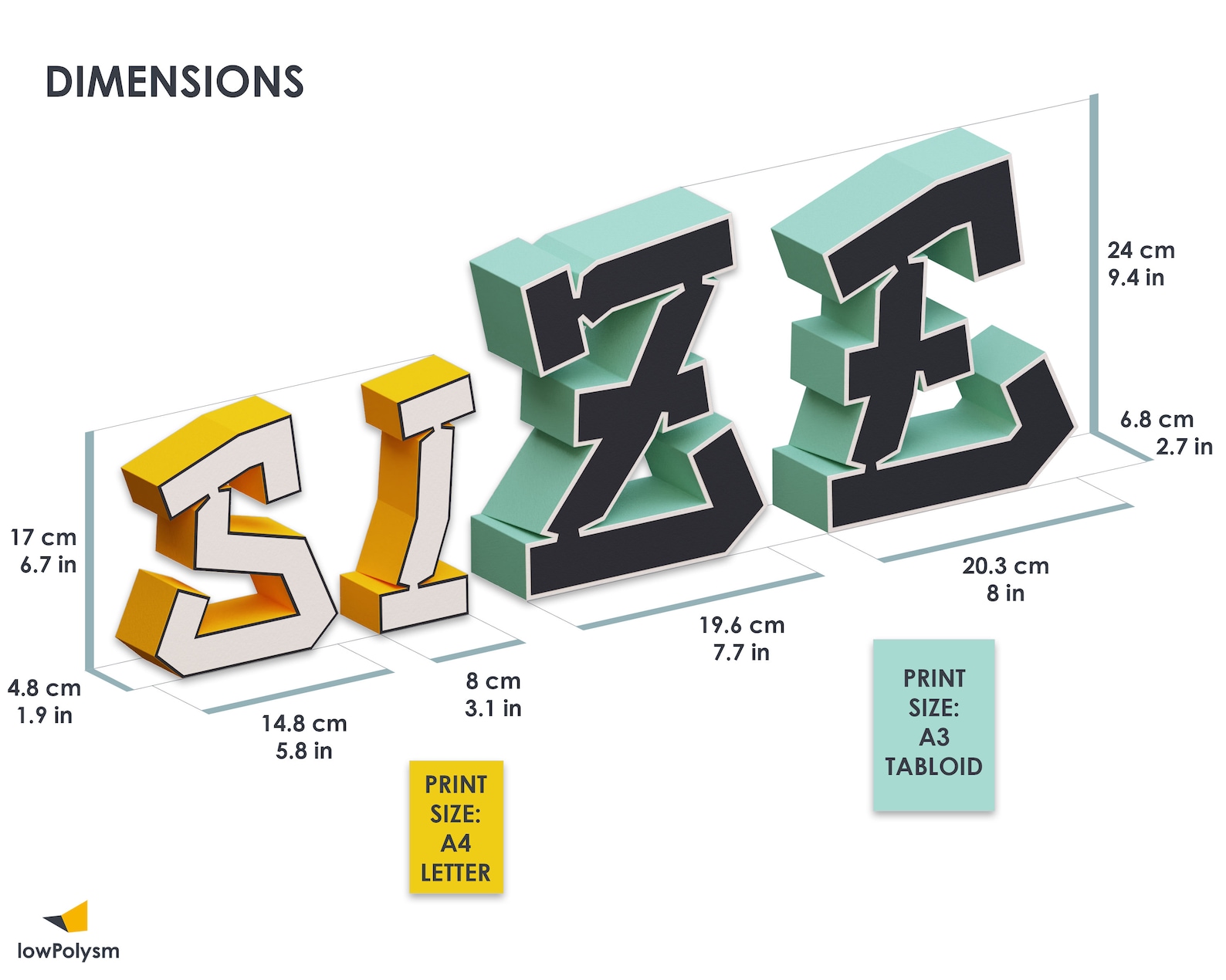 Graffiti 3D Letters Template, DIY Paper Letter, Papercraft 3D Letters ...