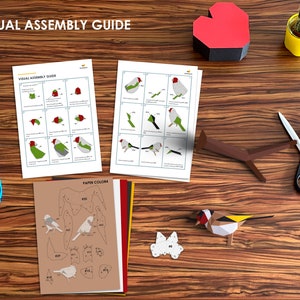 Goldfinch Low Poly Bird Papercraft, Bird on Branch Template, Bird Svg ...