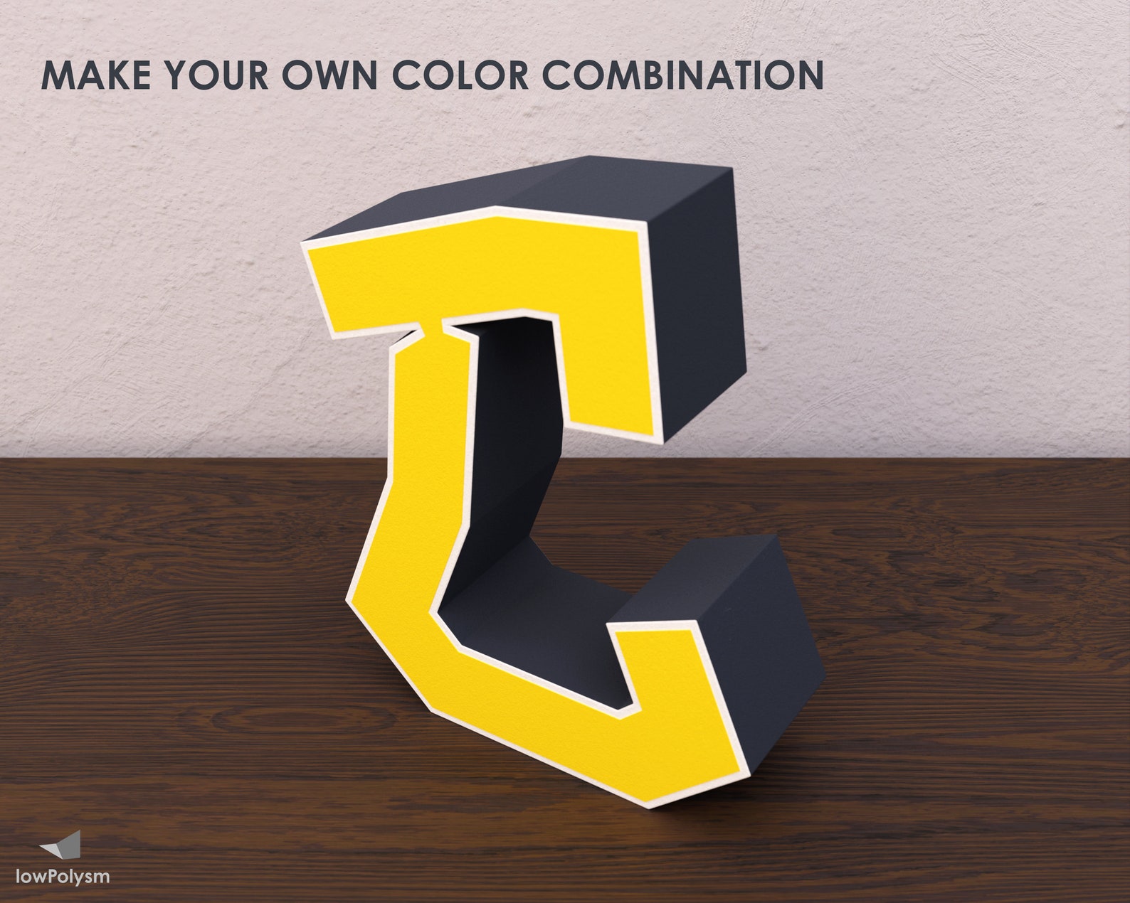 Graffiti 3d Letter C DXF PDF SVG Template Files Papercraft - Etsy