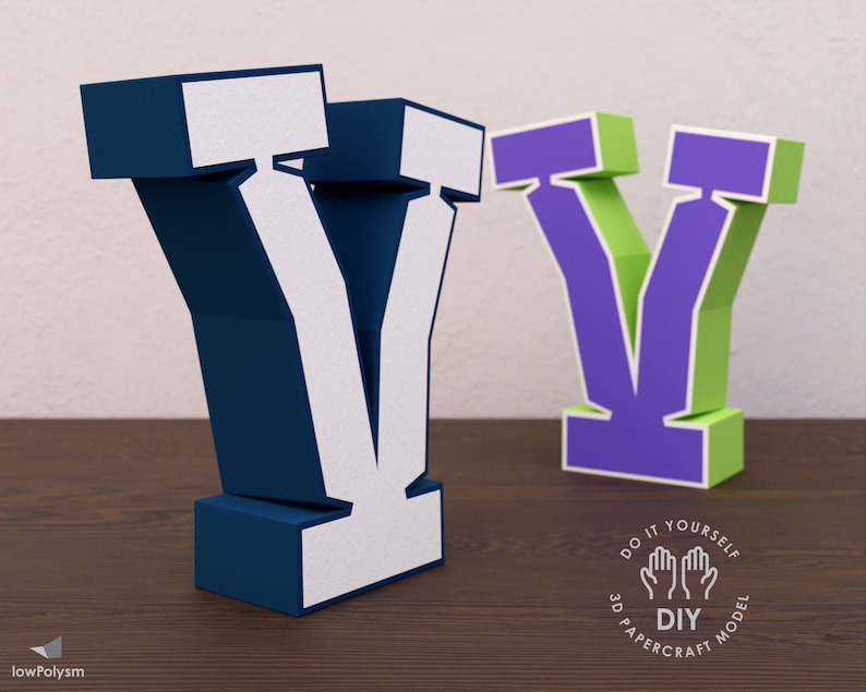 Graffiti 3d Letter V PDF Template DXF SVG 3d Letter Patterns - Etsy